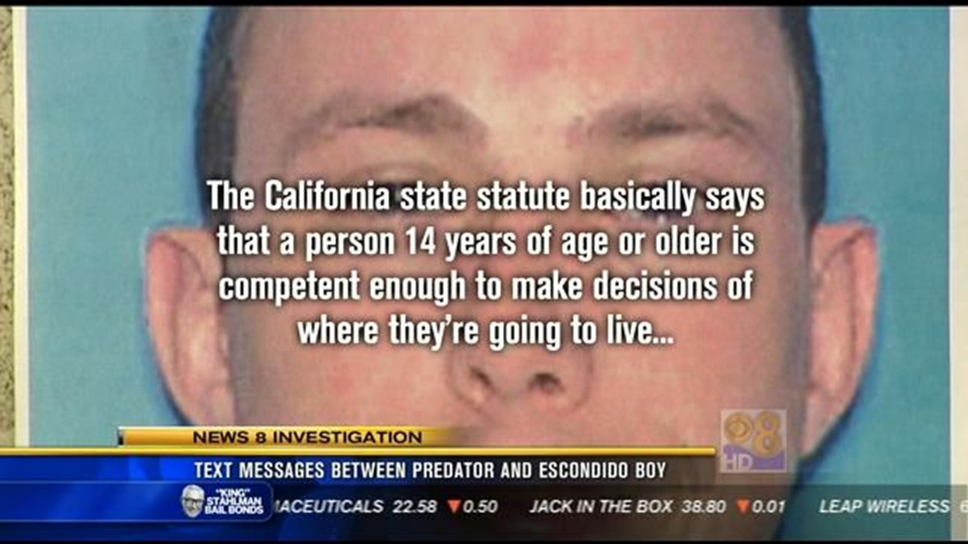 Text messages between predator and Escondido boy | cbs8.com