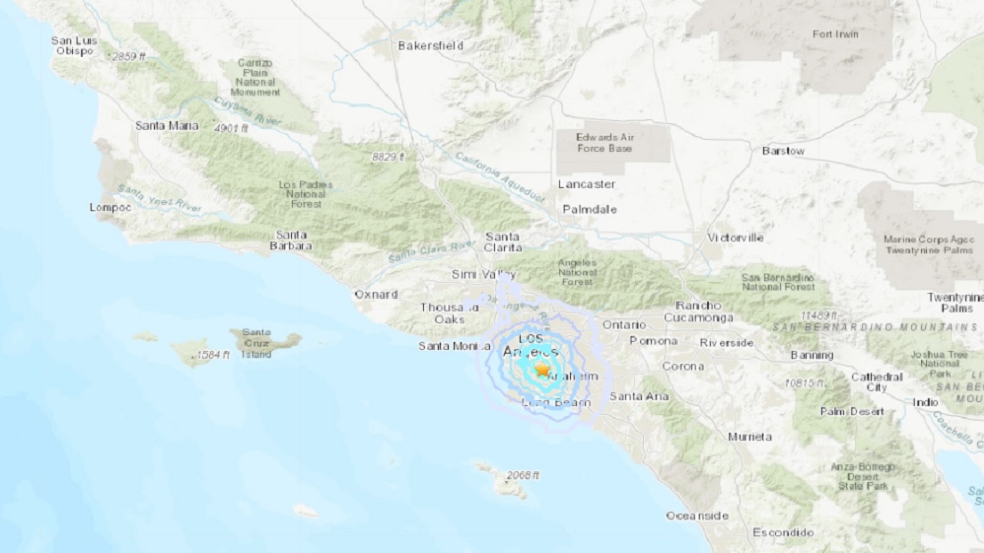 Earthquake with preliminary 3.7 magnitude strikes Compton | cbs8.com