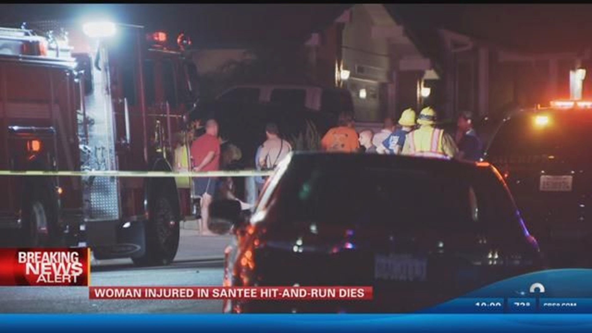 Woman injured in Santee hit-and-run dies | cbs8.com