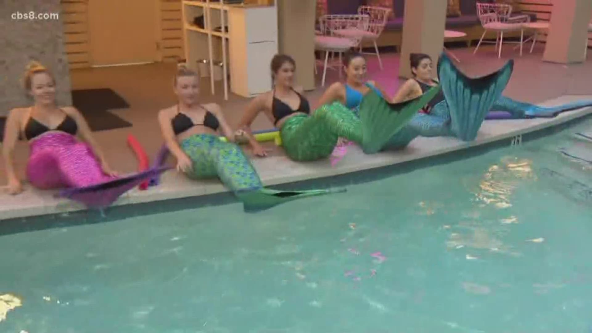 Exercise your core as a mermaid at Kimpton Solamar Hotel | cbs8.com