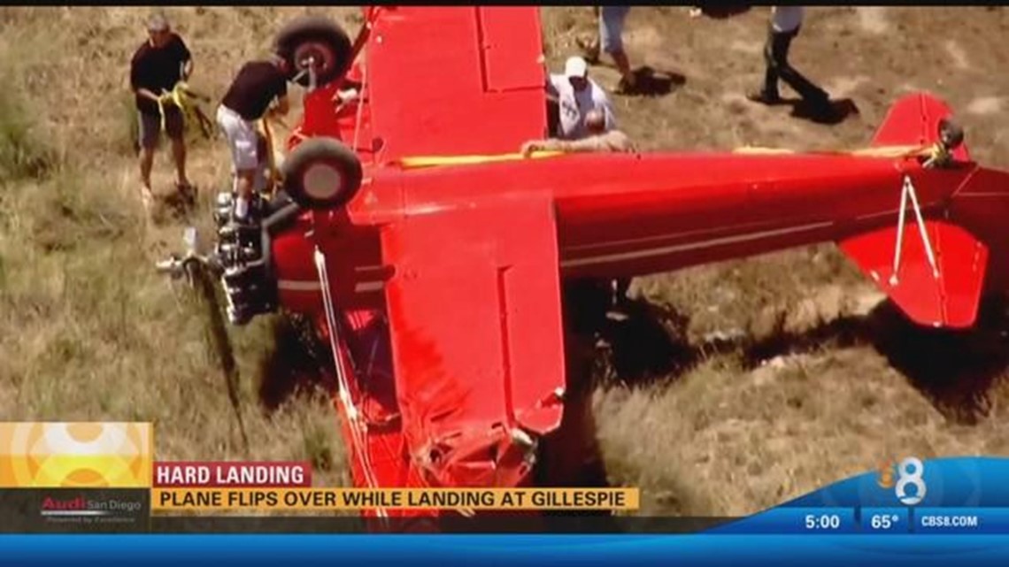 Plane makes hard landing at Gillespie Field | cbs8.com