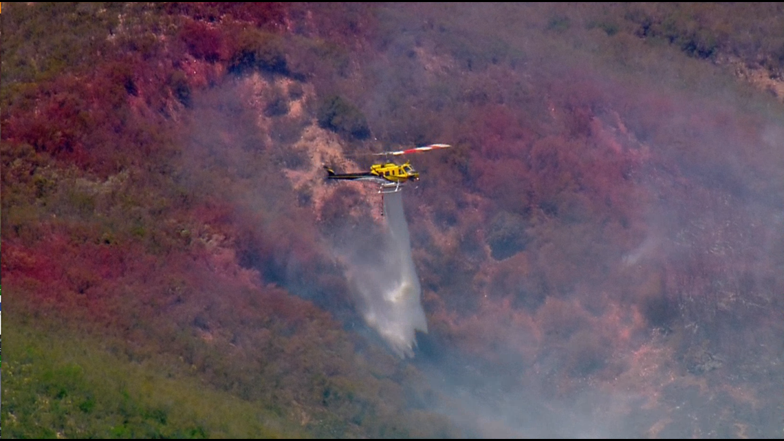 Vegetation fire in Ramona | cbs8.com