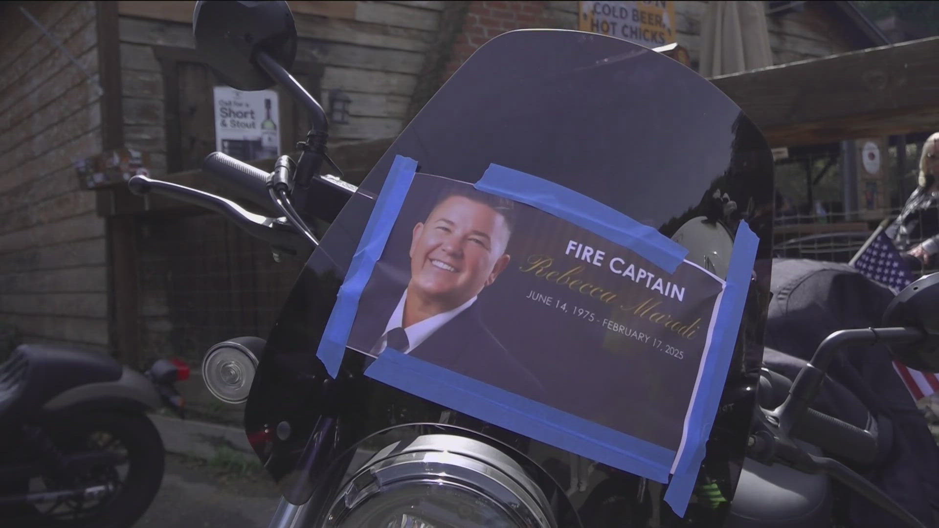 Motorcycle tribute honors slain Cal Fire captain Rebecca Marodi | cbs8.com