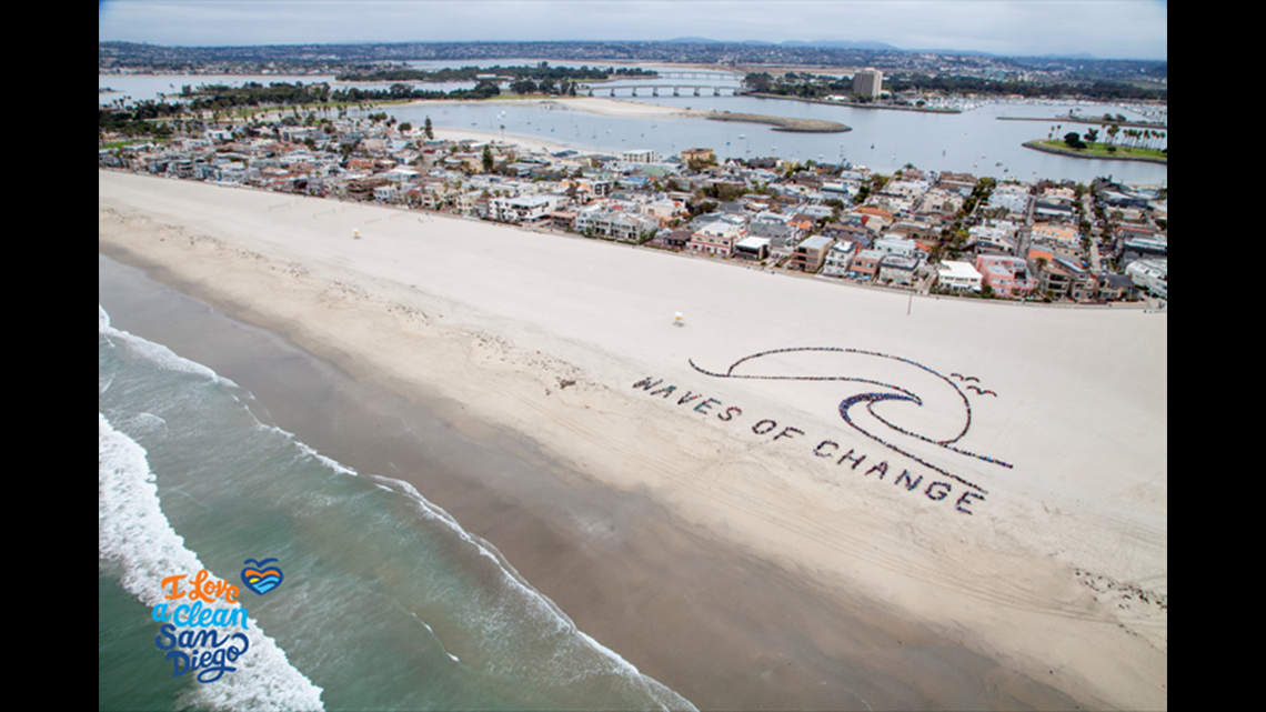 Kids' Ocean Day: Dozens of local students clean up Mission Beach | cbs8.com