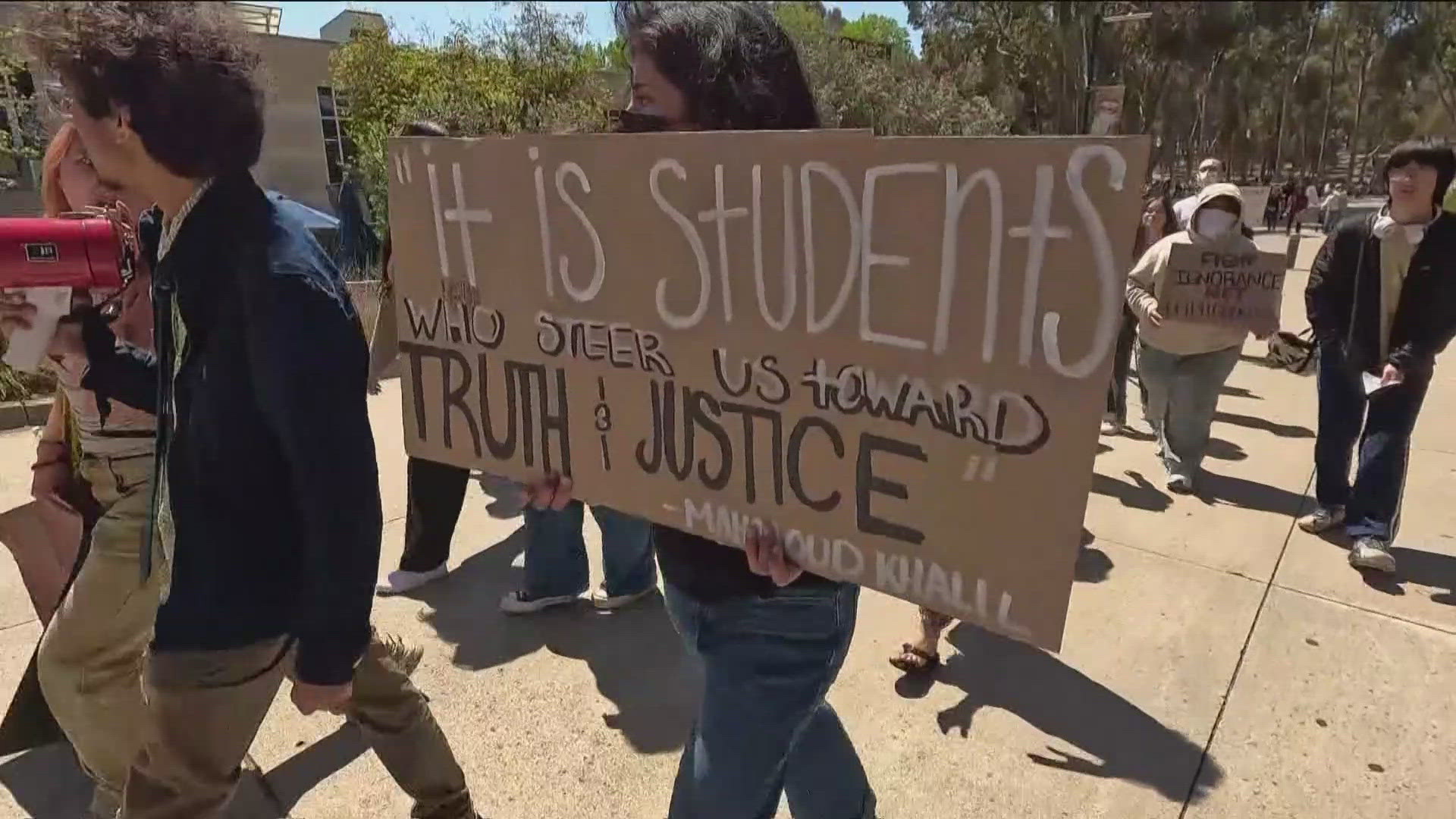 UCSD visa revocation protest | cbs8.com