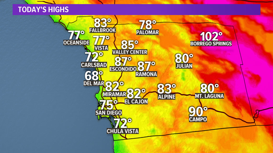 Even warmer tomorrow | cbs8.com