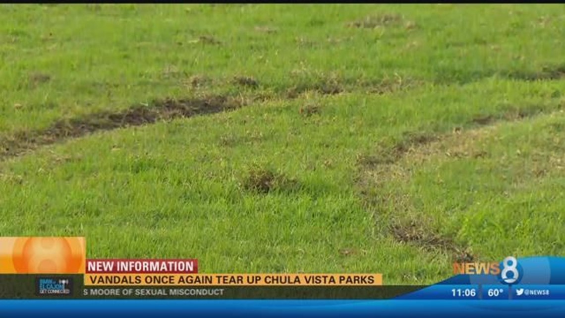 Vandals once again tear up Chula Vista parks | cbs8.com