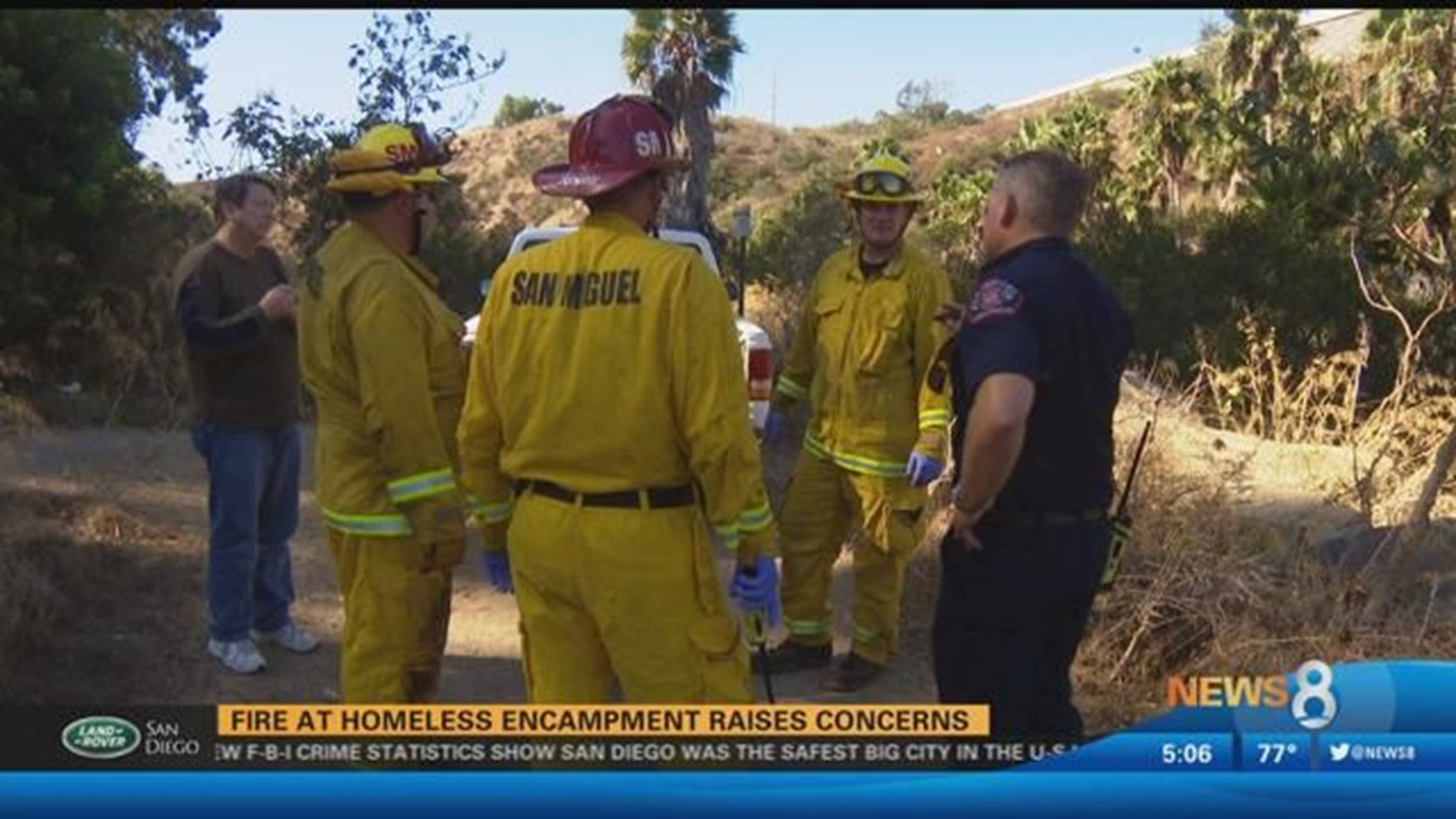 Fire at Spring Valley homeless encampment raises concerns | cbs8.com