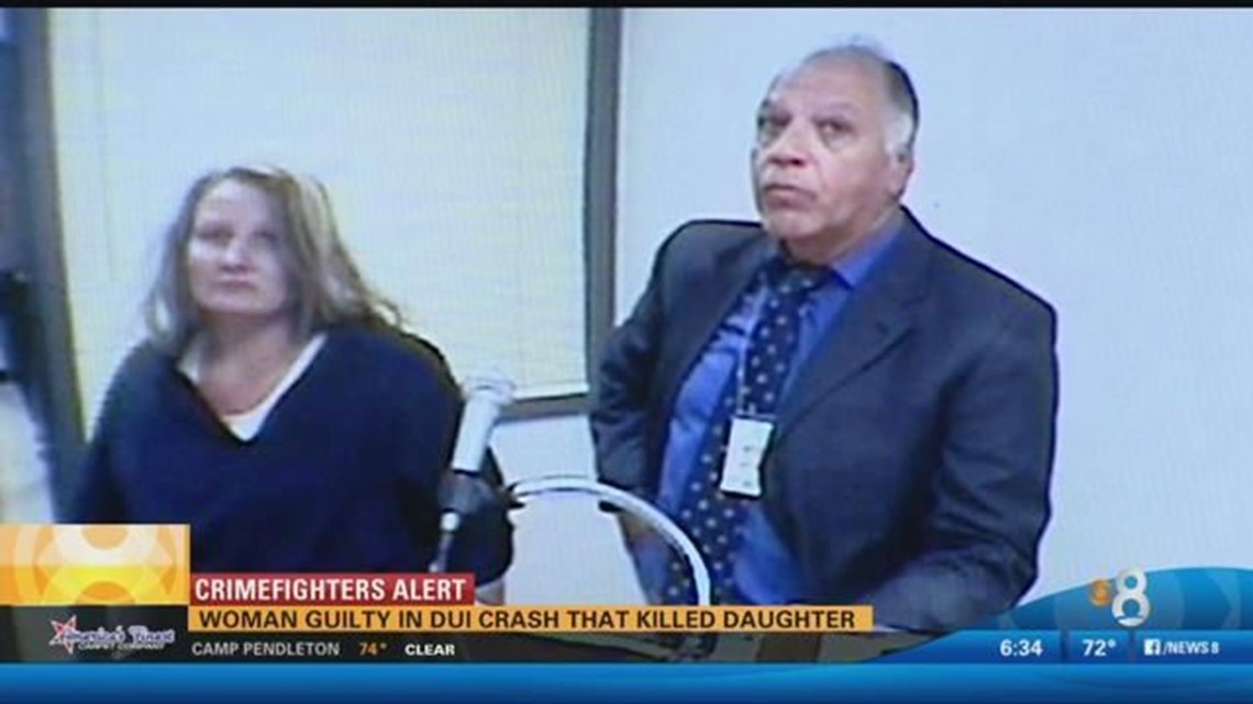 Woman guilty in DUI crash that killed daughter | cbs8.com