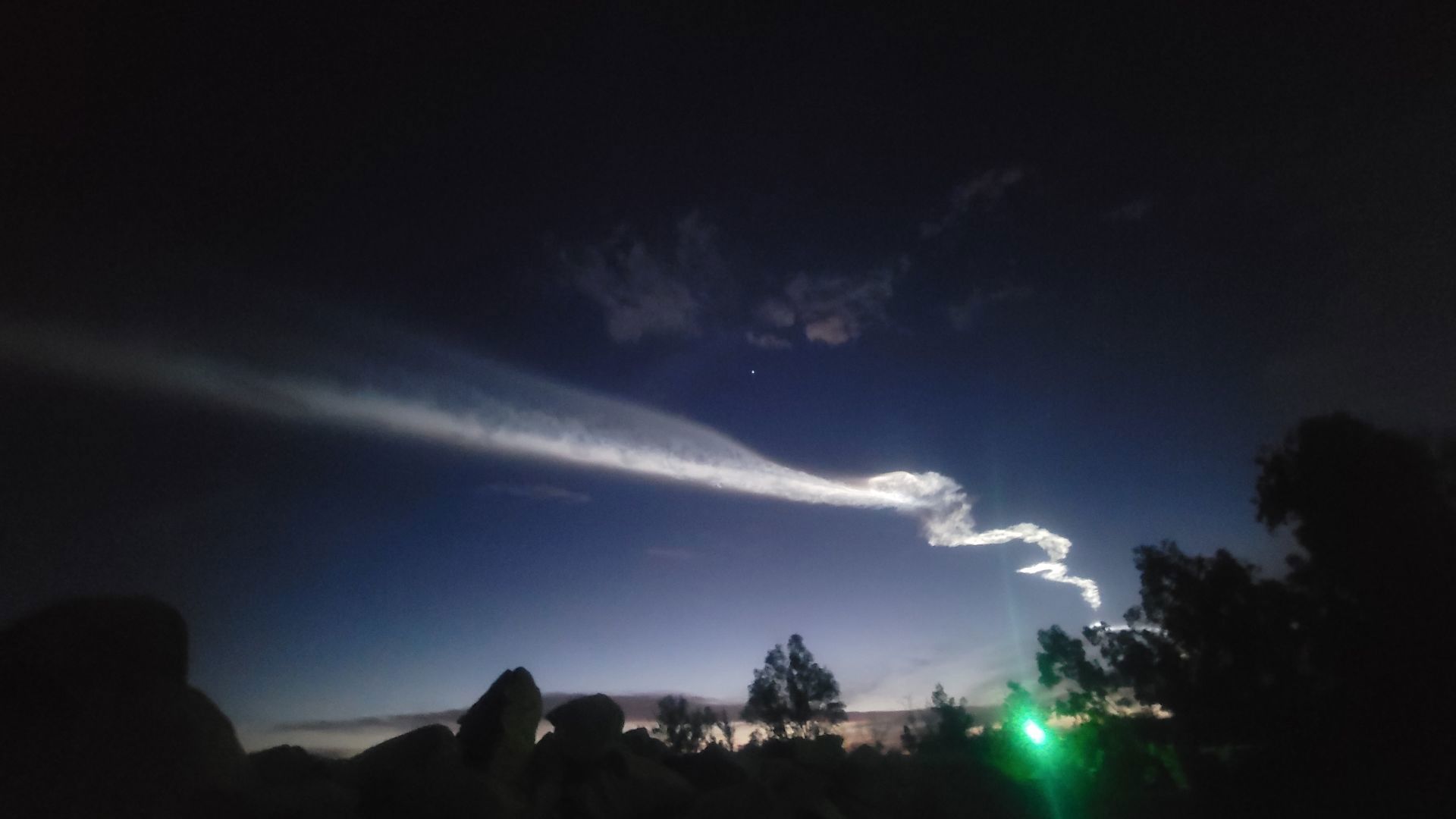 SpaceX launch seen over CA skies at sunset | cbs8.com