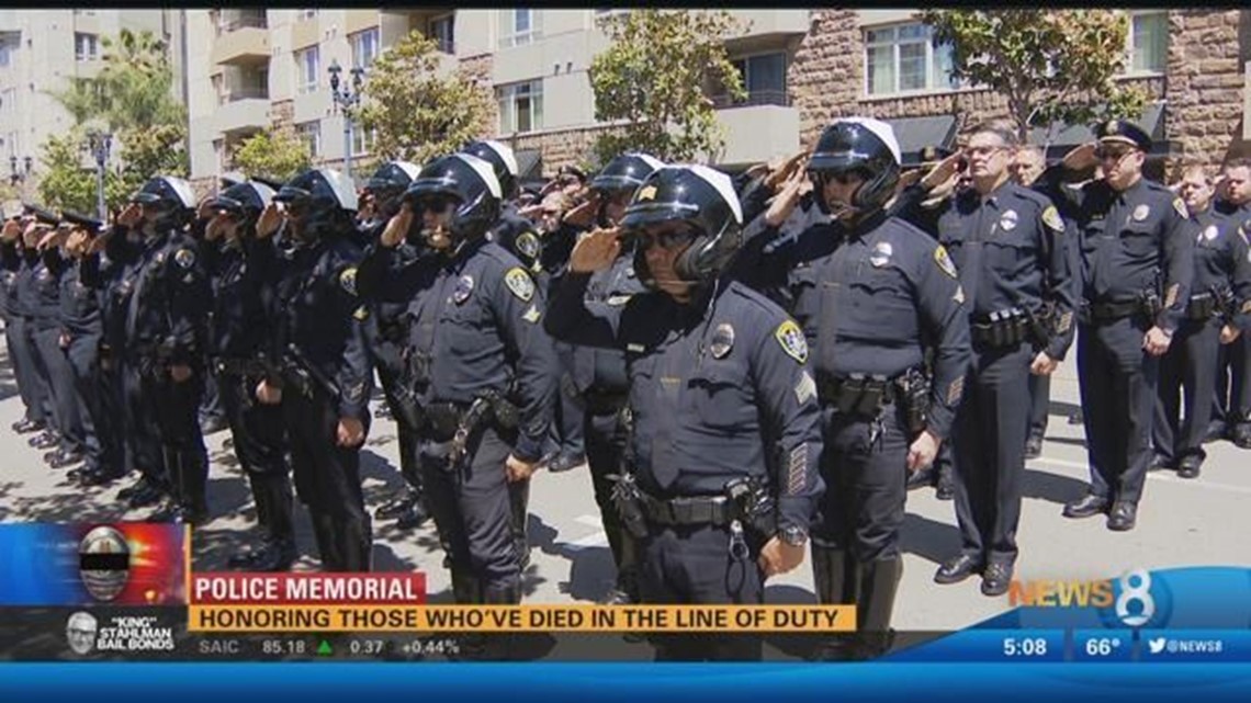 Public memorial held for San Diego Police Department officers | cbs8.com