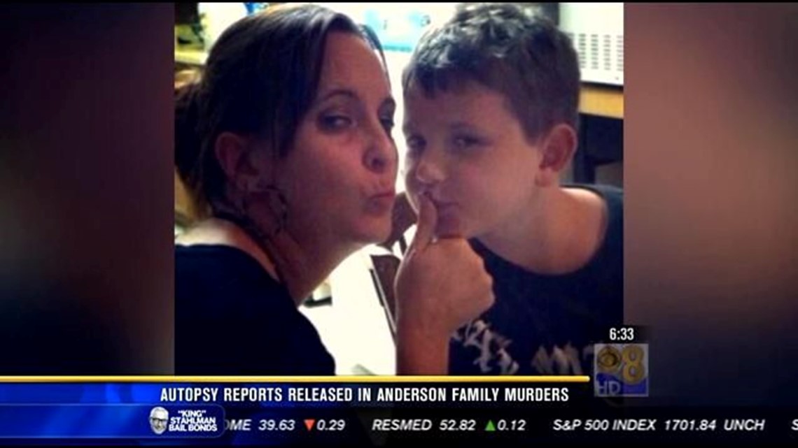 Autopsy reports released in Anderson family murders | cbs8.com