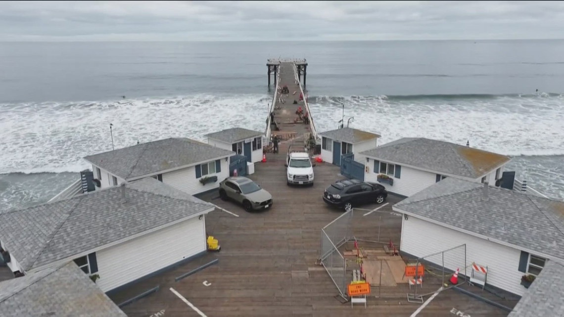 Crystal Pier construction in Pacific Beach continues through February ...