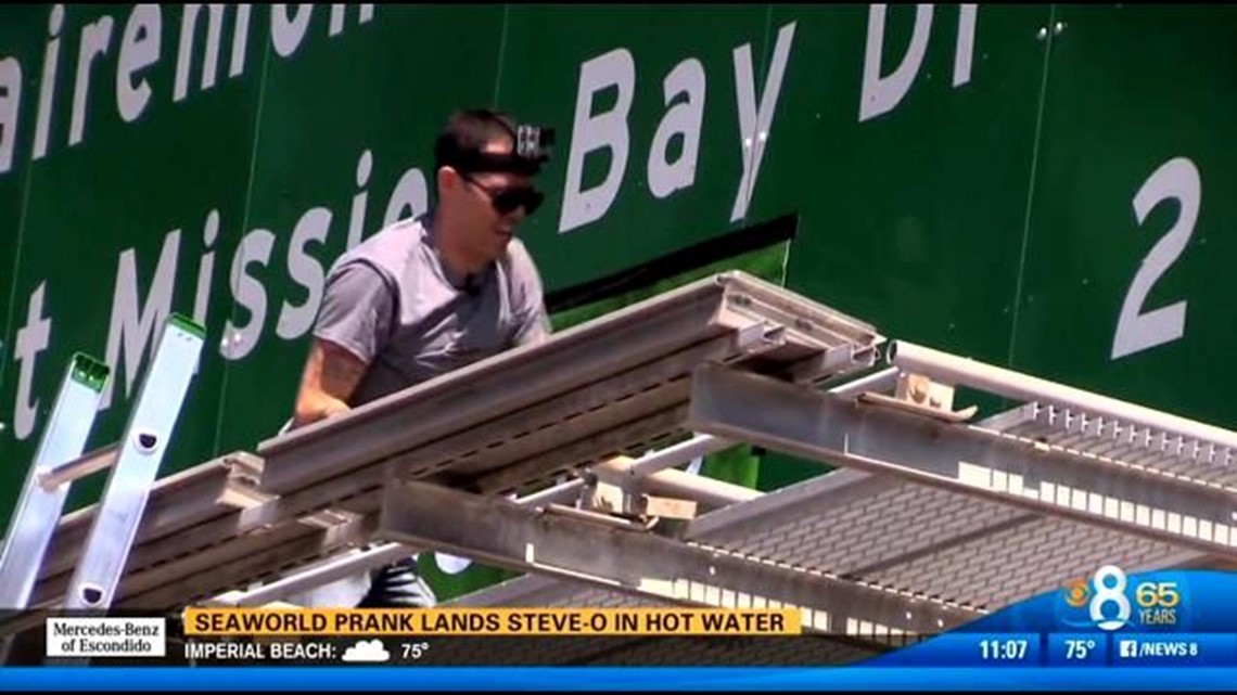 SeaWorld prank lands Steve-O in hot water | cbs8.com