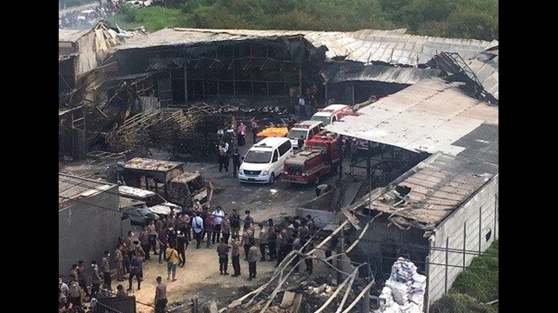 Explosion, inferno at Indonesia fireworks factory kills 47 | cbs8.com