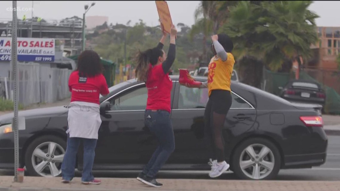 San Diegans show their support for Red Shoe Day | cbs8.com