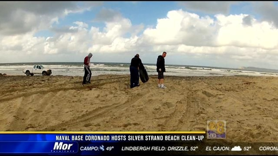 Naval Base Coronado hosts Silver Strand Beach clean-up | cbs8.com
