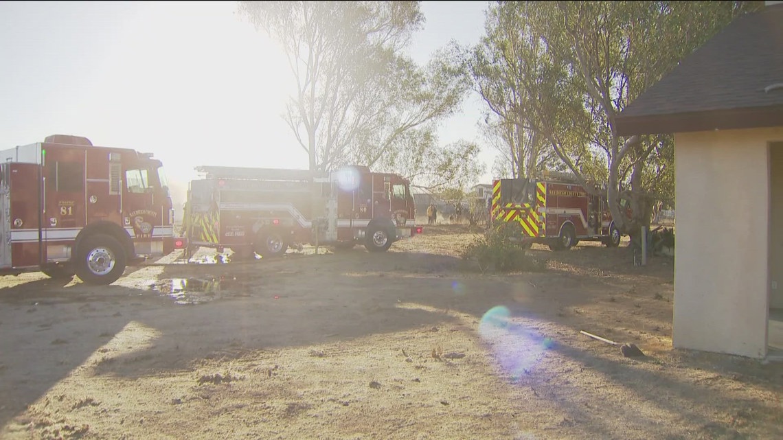 Forward rate of spread on vegetation fire in Ramona has been stopped ...