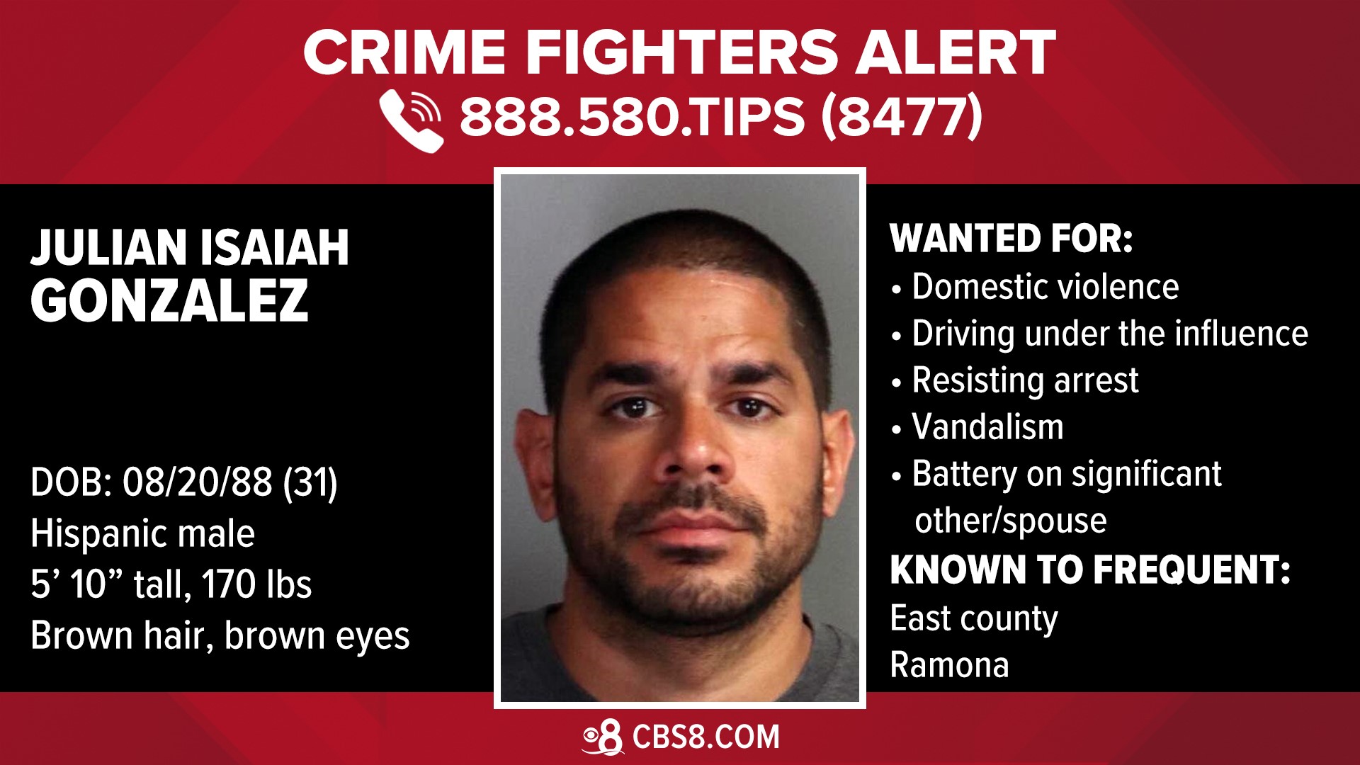 Julian Isaiah Gonzalez | cbs8.com