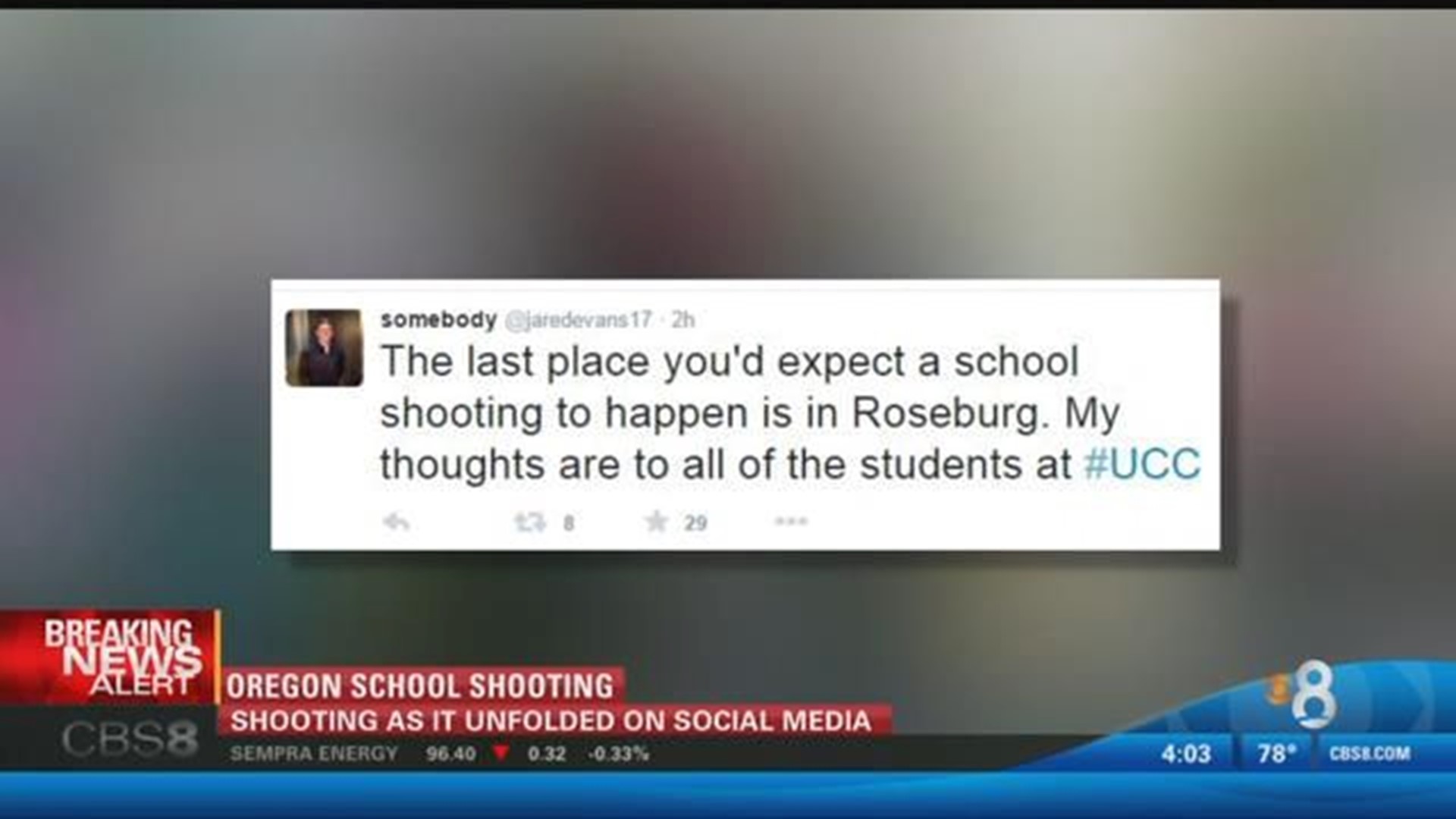 Twitter reacts to Oregon mass shooting | cbs8.com