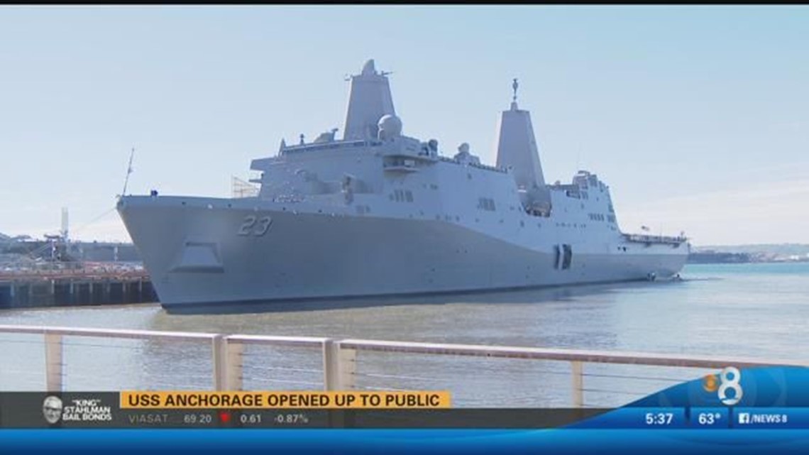 USS Anchorage opened up to public | cbs8.com