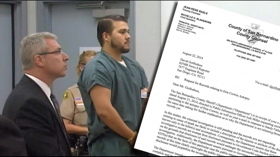 Ex Marine Pleads Not Guilty In Murder Of Erin Corwin Coroner Seals
