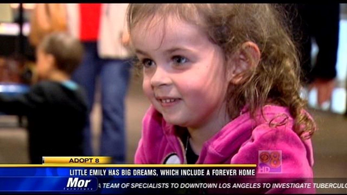 Little Emily has big dreams, which include a forever home | cbs8.com