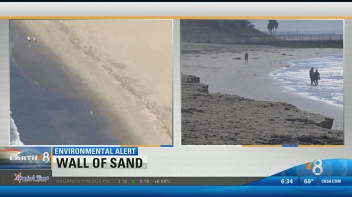 What is happening to the beach sand in Carlsbad? | cbs8.com