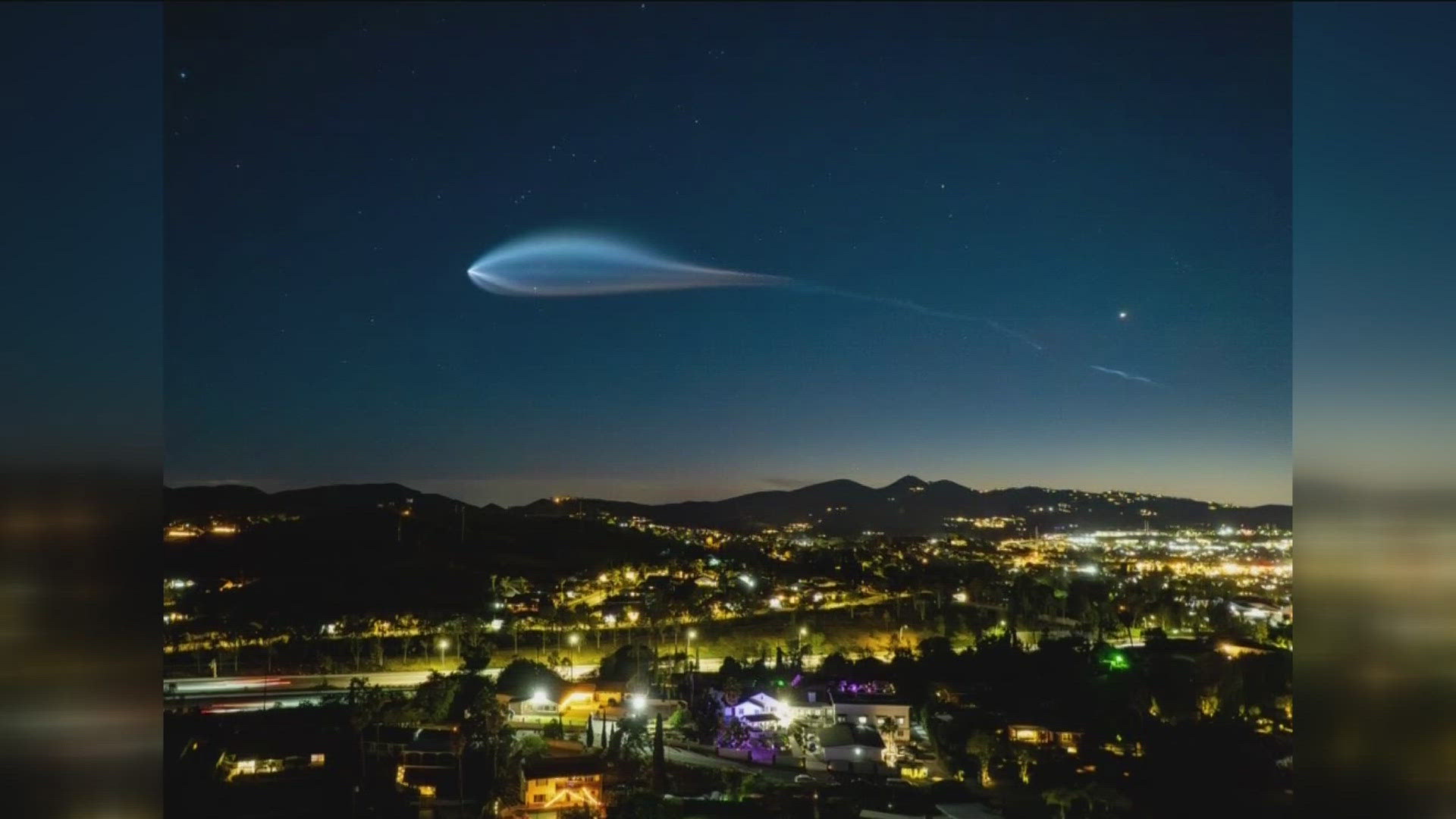 SpaceX launch seen over San Diego | cbs8.com