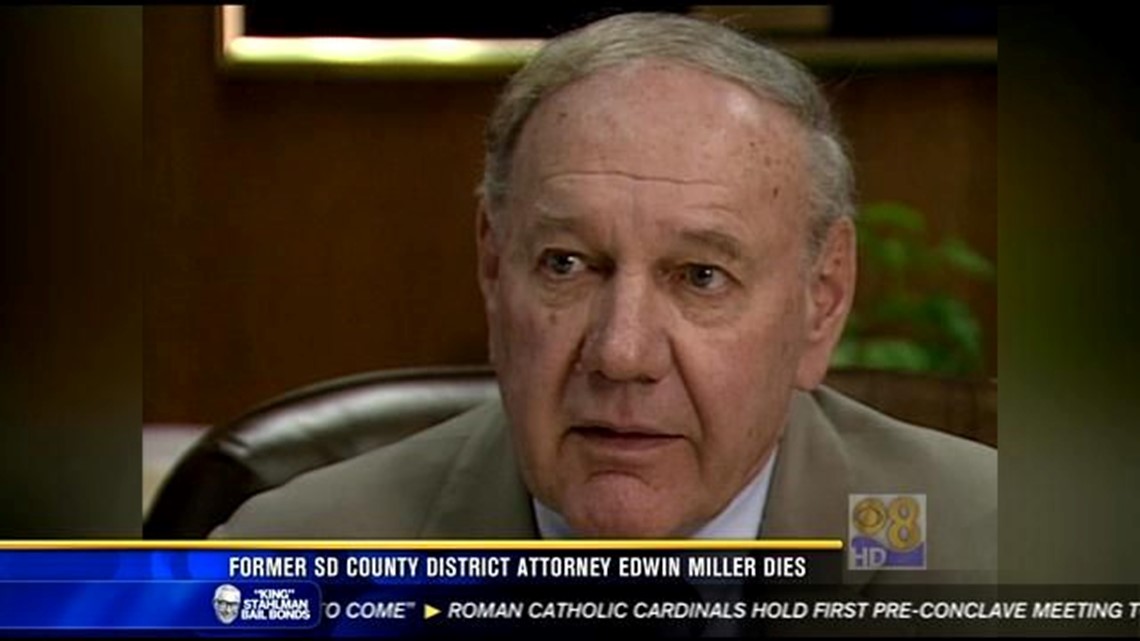 Former district attorney Ed Miller dies | cbs8.com