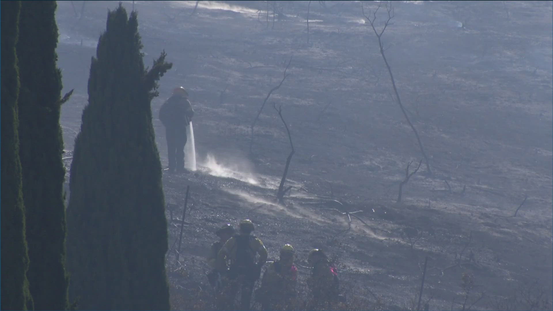 All evacuation warnings have been lifted, after a fire burns in Rancho ...