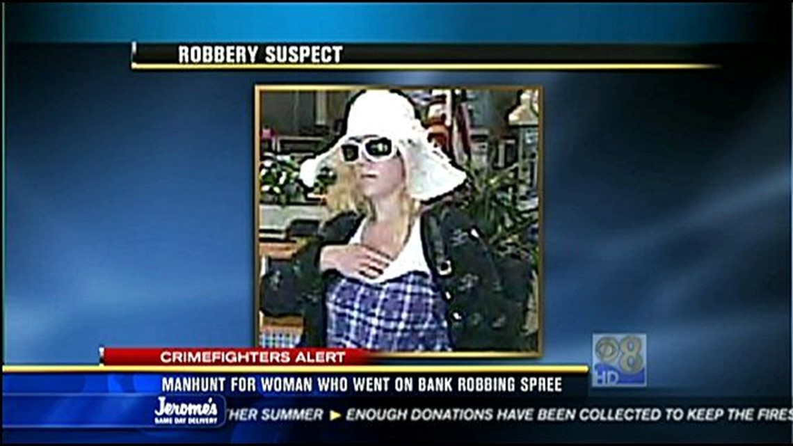 Manhunt for woman who went on bank robbing spree | cbs8.com