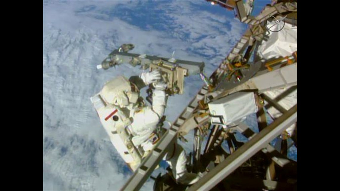 Spacewalking astronauts finish extensive, tricky cable job | cbs8.com