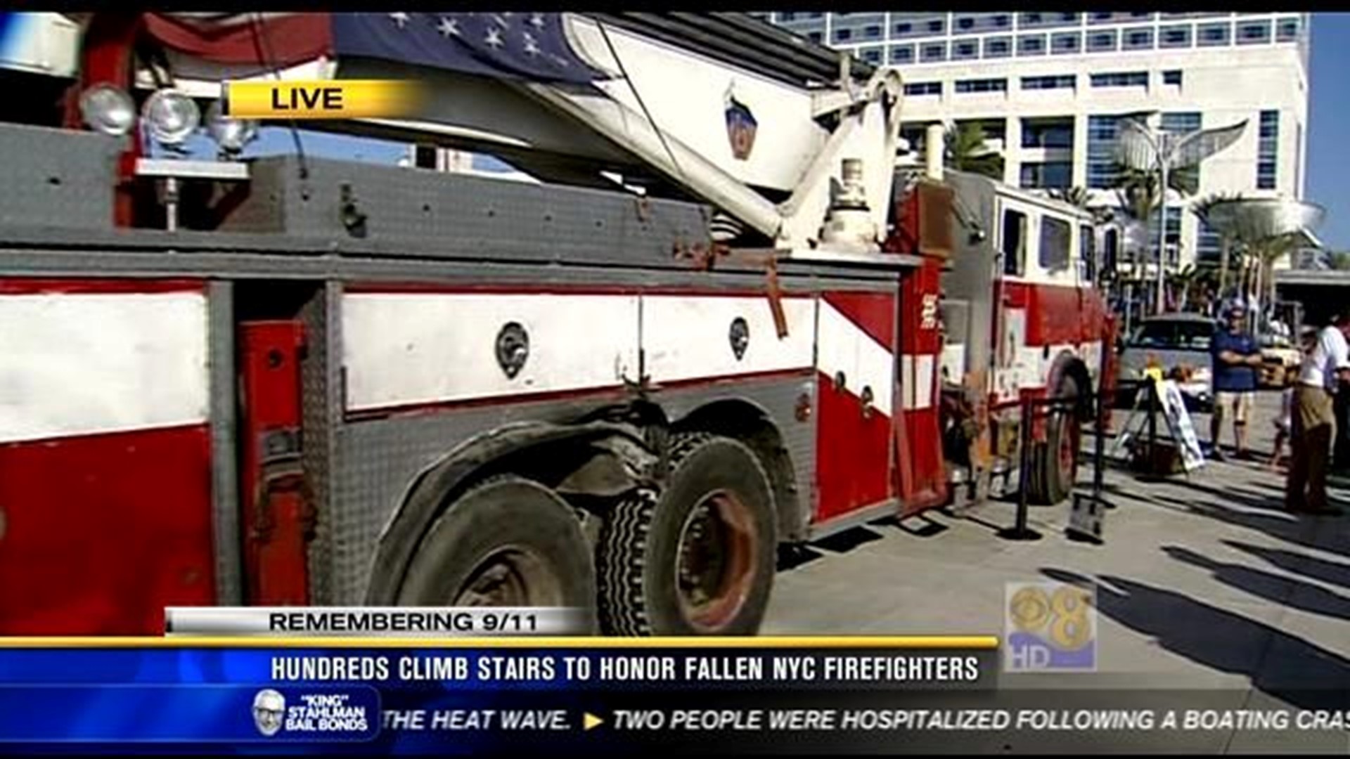 Hundreds climb stairs to honor fallen NYC firefighters | cbs8.com