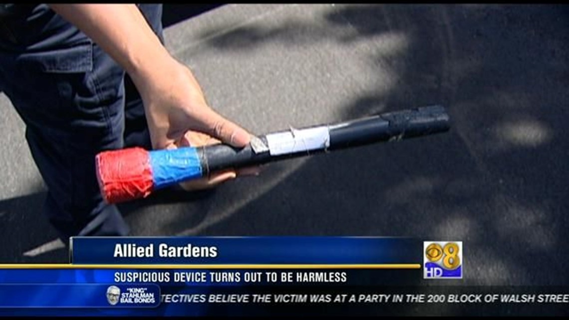 Suspicious device turns out to be harmless | cbs8.com