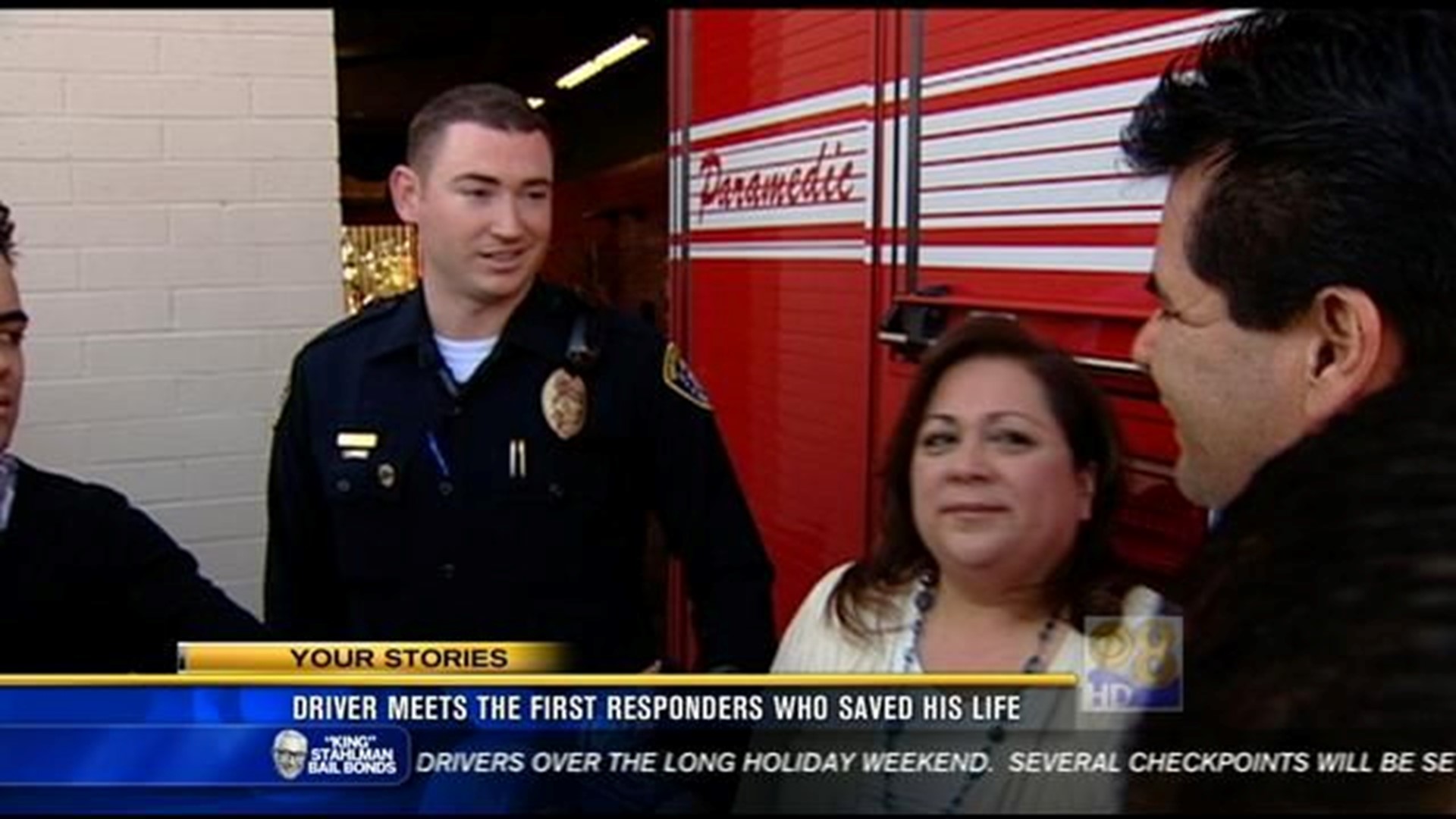 Driver meets the first responders who saved his life | cbs8.com