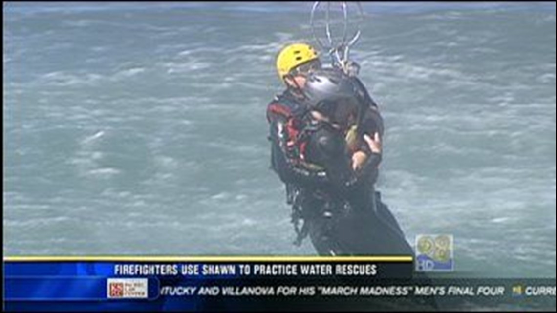 Firefighters use News 8's Shawn Styles to practice water rescues | cbs8.com