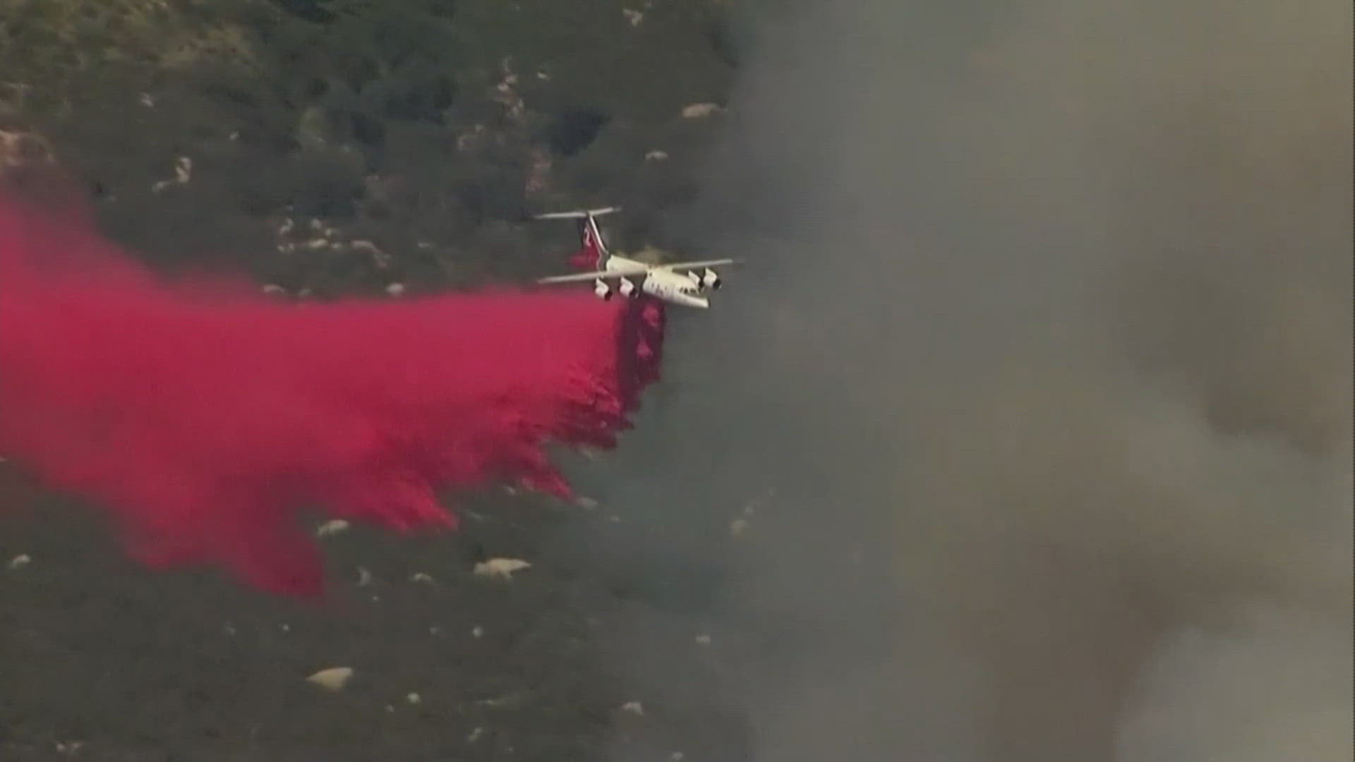 Monte Fire | Planes and helicopters assist in fighting Lakeside brush ...