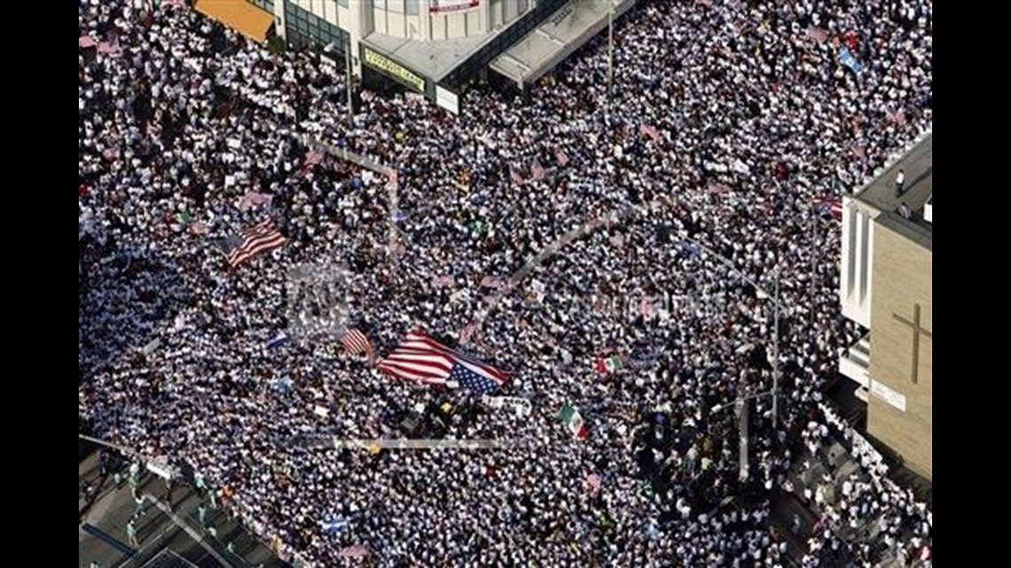 Thousands in US ready to rally against Trump, for workers | cbs8.com