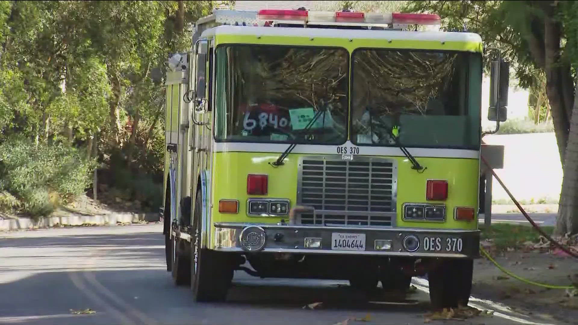San Diego County firefighters fight Palisades Fire | cbs8.com