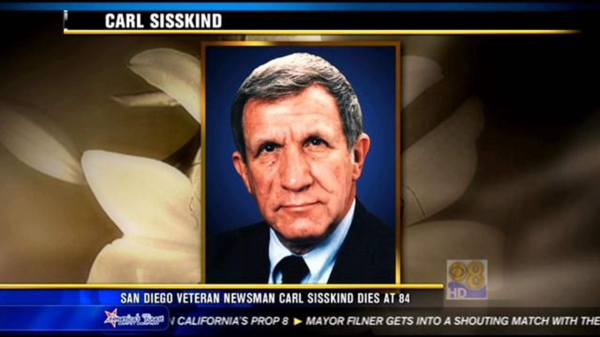 San Diego veteran newsman Carl Sisskind dies at 84 | cbs8.com