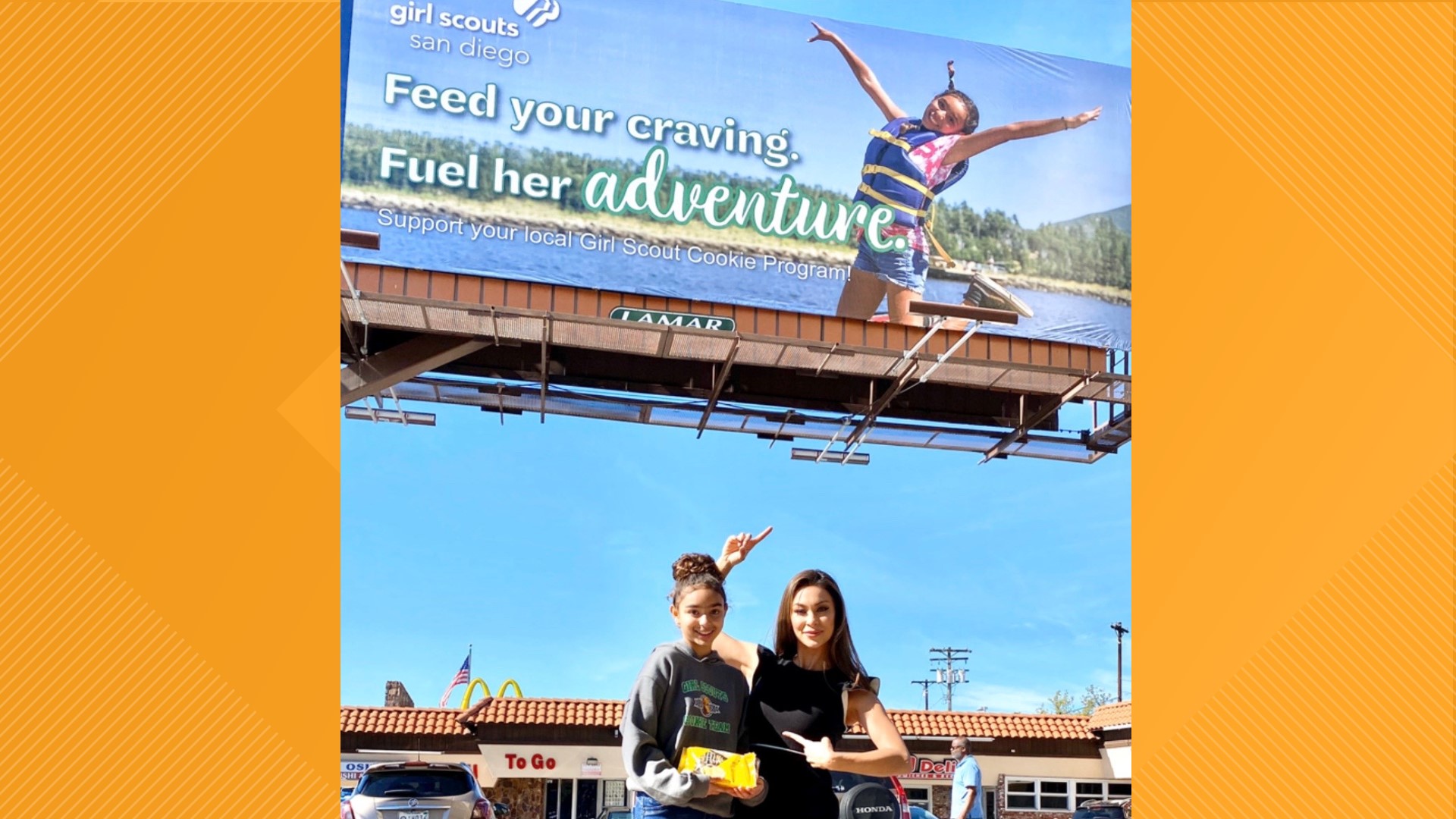 San Diego Girl Scout featured on billboard for cookie season | cbs8.com