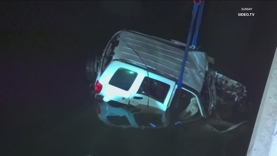 Married couple killed after Jeep forced off freeway, plunging into ...