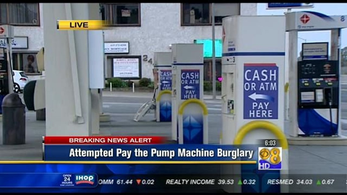 Attempted "Pay the Pump" machine burglary | cbs8.com