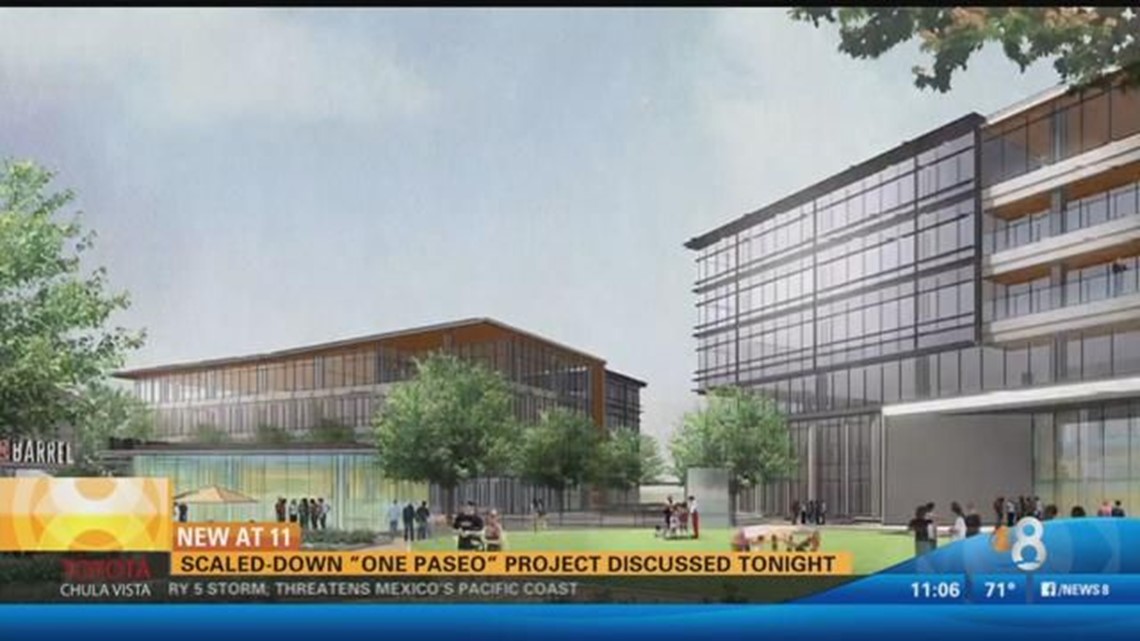 Scaled-down plans for One Paseo project seen for the first time | cbs8.com