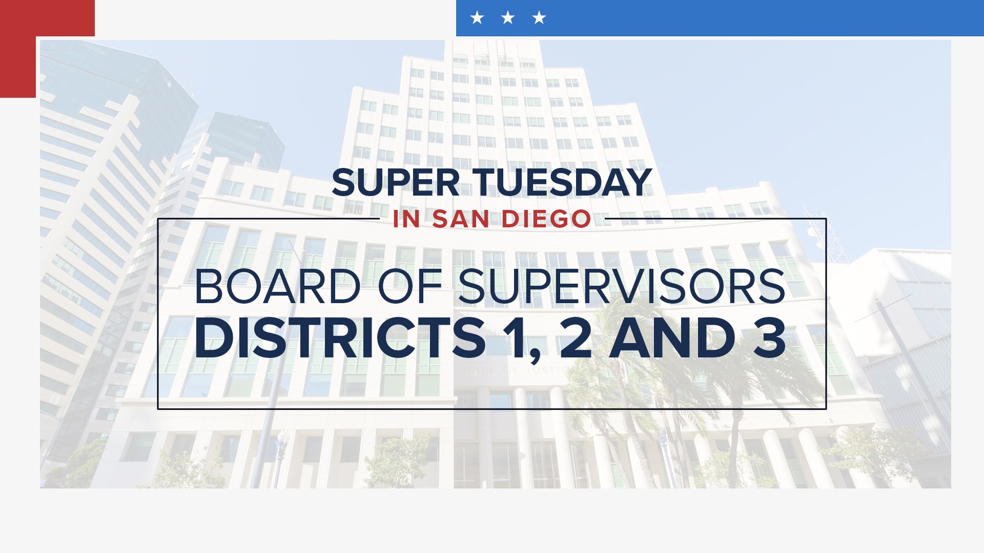 Super Tuesday in San Diego: Board of Supervisors races in Districts 1, 2, and 3 are set for ...