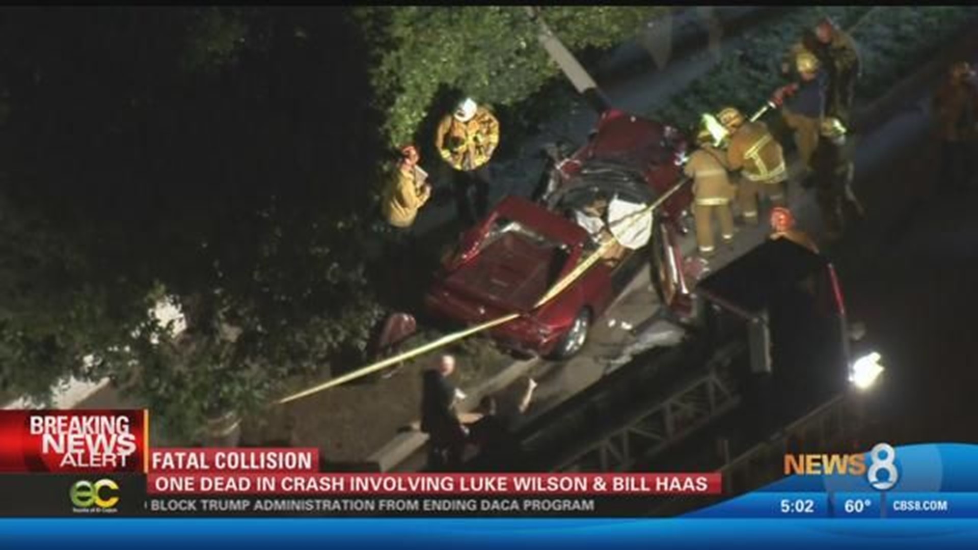 Actor Luke Wilson and golfer Bill Haas involved in deadly LA crash ...