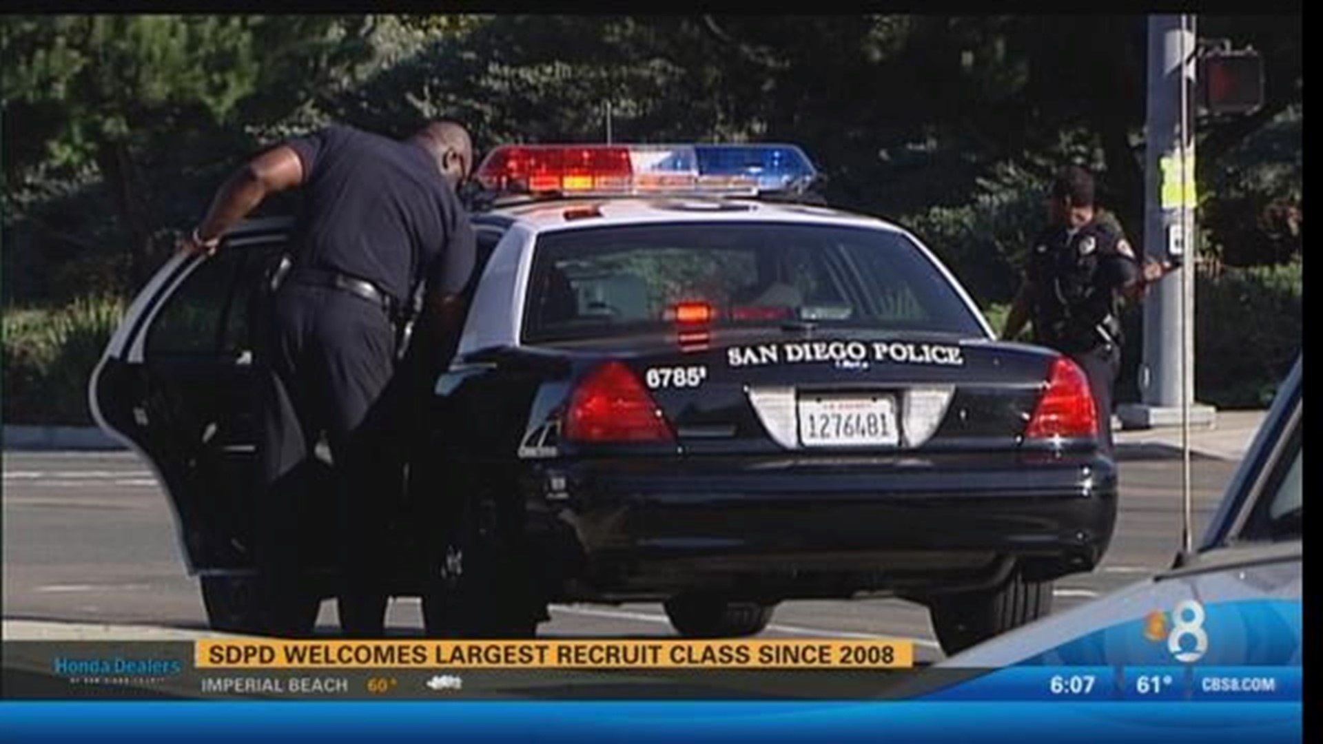 SDPD welcomes largest recruit class since 2008 | cbs8.com