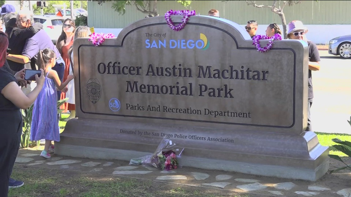 City dedicates Clairemont park to fallen San Diego Police Officer ...