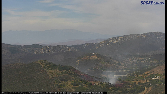 Crews stop forward rate of spread on small fire in Fallbrook | cbs8.com